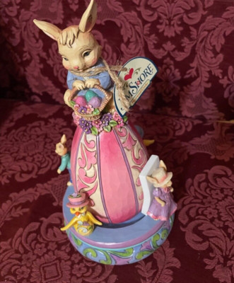 Jim Shore " Egg - Cited for Easter " Moveable Bunny Figurine ~ 4053599 ...