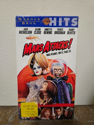 Mars Attacks VHS Warner Home Video New Sealed 85391448037| eBay