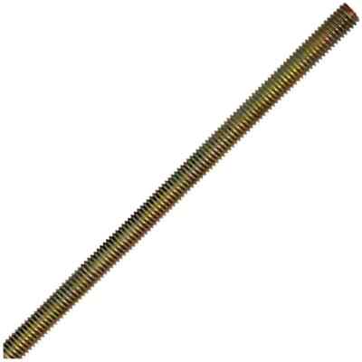 QTY 3 Threaded Rod M24 x 3.00 Pitch x 1 Mtr ( 1000mm ) HT Zinc Yellow ...