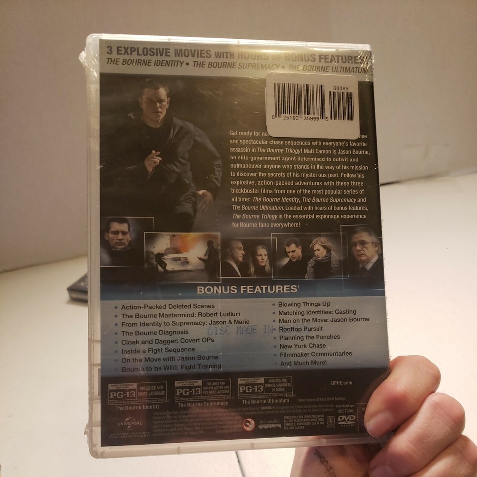 THE BOURNE TRILOGY - MATT DAMON - DVD - NEW AND SEALED!! | eBay