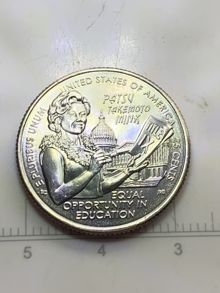 2024 P PATSY TAKEMOTO MINK QUARTER ERROR - One of a Kind That I Know of ...