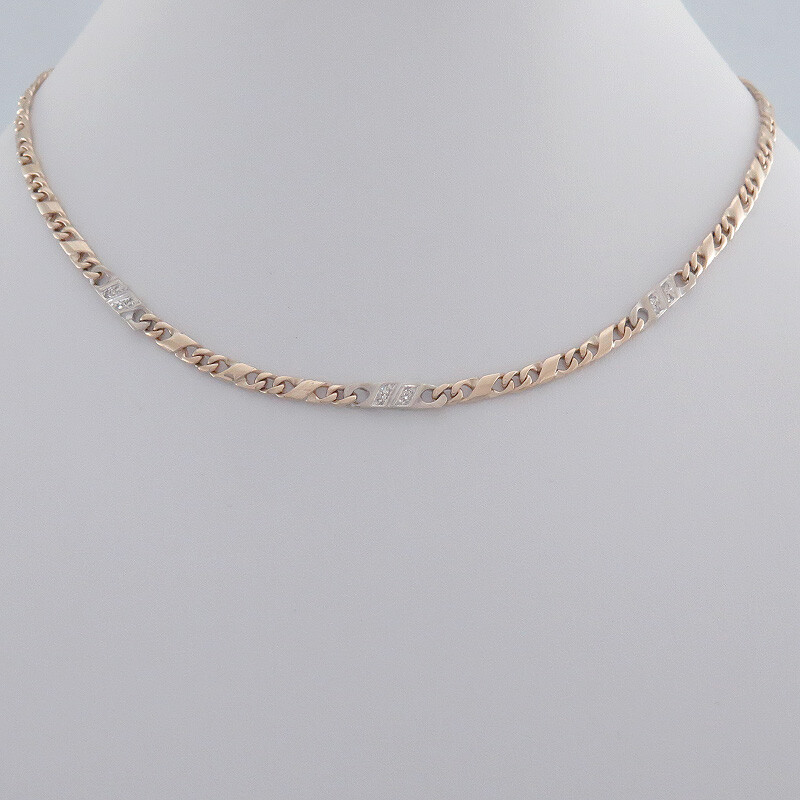 Diamond Necklace/Chain - Pattern: Fantasy - with 12 D… - Gem