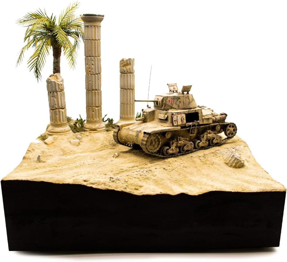 1/35 Diorama Base North African Temple Diorama Scene Model Kit RTD35032 ...