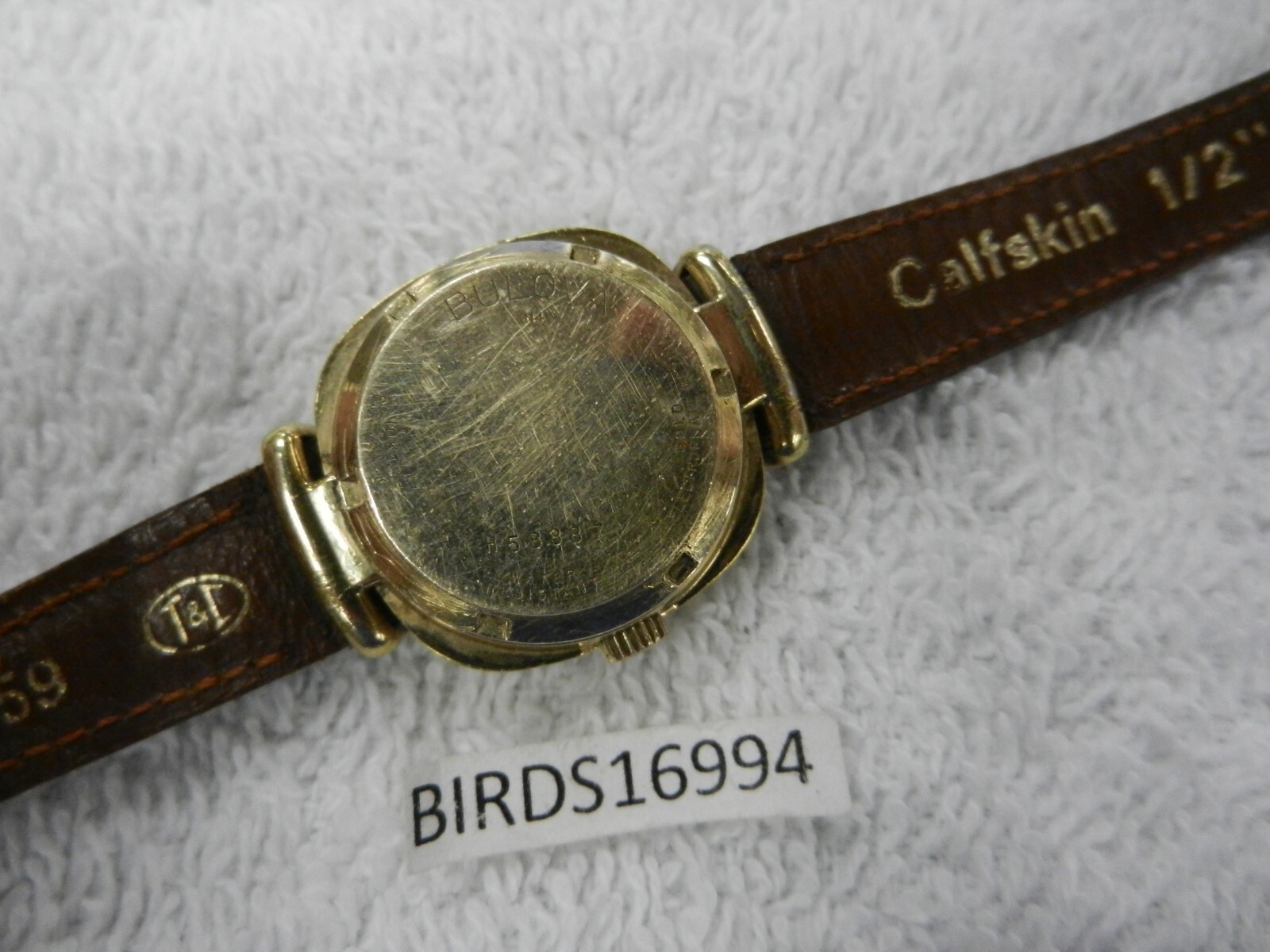 VINTAGE N4 1972 LADIES 2302 BULOVA ACCUTRON WATCH NON WORKING 10KT GOLD ...