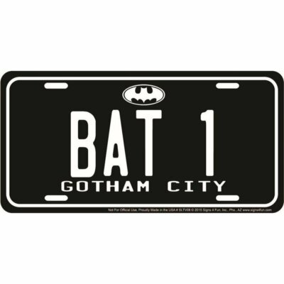 BATMAN 6x12 metal license plate / great for Adam West Televistion Show ...