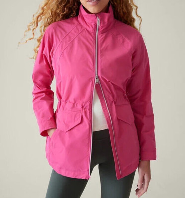 ATHLETA Westerly Jacket Travel Coat Salvia Pink Women Size XS New | eBay