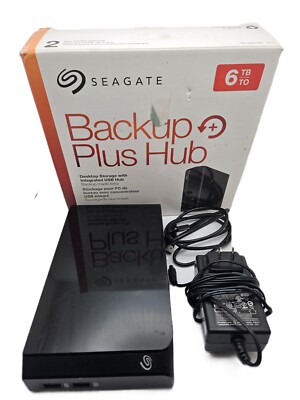Seagate Backup Plus Hub 6TB External Drive - ***8 HOURS POWER ON ...