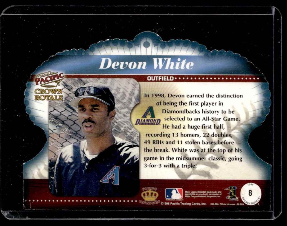 1998 Pacific Crown Royale Devon White Arizona Diamondbacks #8 | eBay
