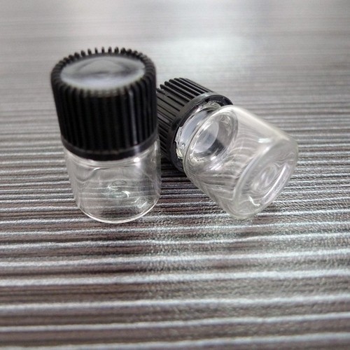 HOT 16x21mm 20 pcs 1ml Bottle Small Tiny Clear Glass Vial with Double ...