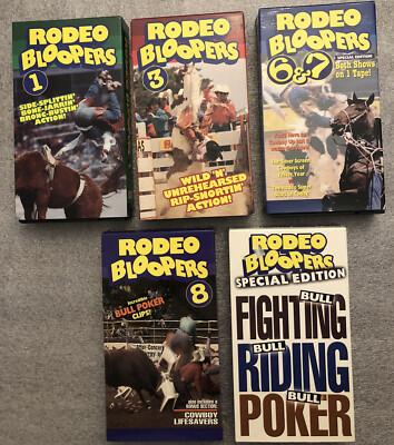 Rodeo Bloopers VHS Lot of 5 | eBay