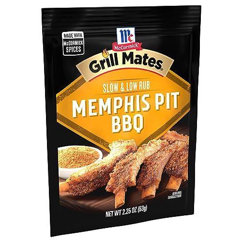 McCormick Grill Mates Slow & Low Memphis Pit BBQ Rub, 2.25 oz (Pack of ...