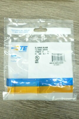 TE Connectivity SL Series Module Blank 1116410-3 AMP 1 Unit High White ...