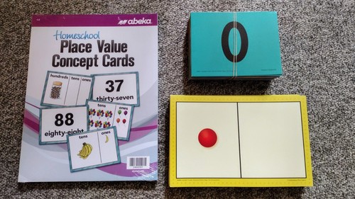 Abeka Combination Dot Cards, 0-200 Flashcards & Place Value Concept ...