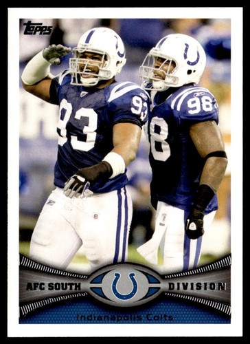 2012 Topps Indianapolis Colts: Dwight Freeney/Robert Mathis ...