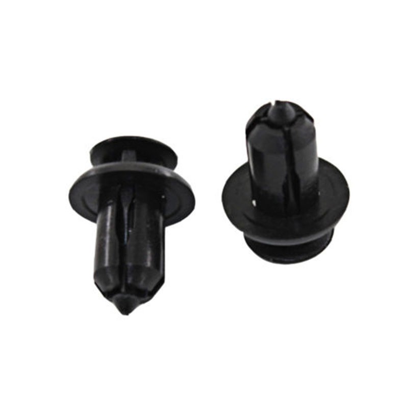 Fastener Car Body Clip Kits Plastic Push-Type 30 Pcs Accessories Black ...