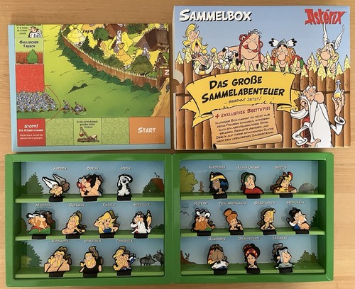 Asterix Sammelfiguren Marktkauf Sammel Set, alle Figuren plus Sammelbox ...