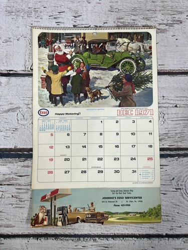 VTG Johnnie's Esso Servicenter St. Clair PA 1972 Tiger Advertising ...