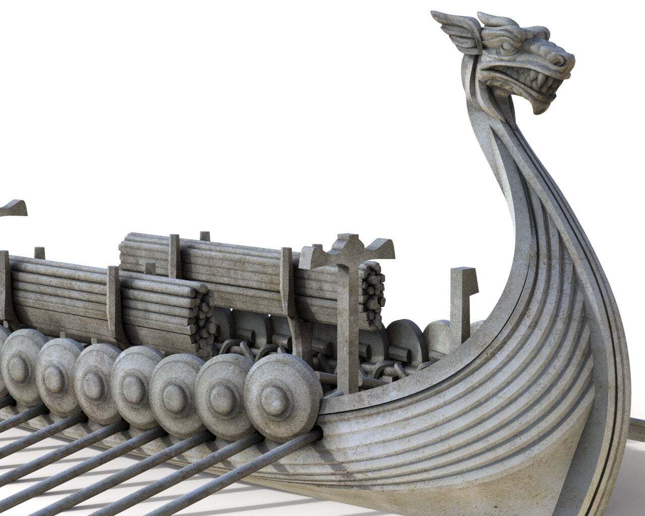Viking Long Ship - Longship - Apocalypse 15mm 28mm 32mm Wargaming ...