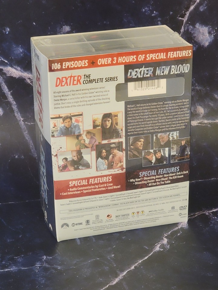 Dexter: The Complete Series + Dexter: New Blood ( DVD 36 DISC SET ...