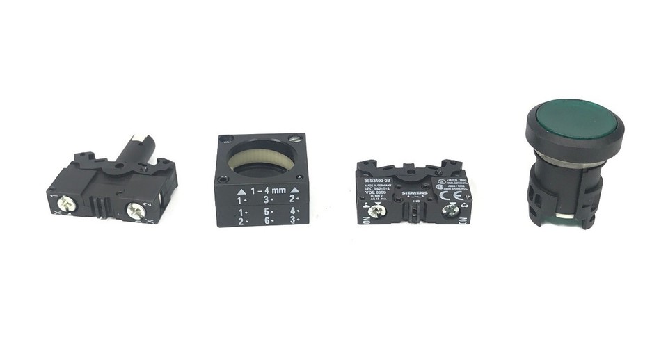 Siemens Illuminated Pushbutton Green 3SB3245-0AA41 | eBay