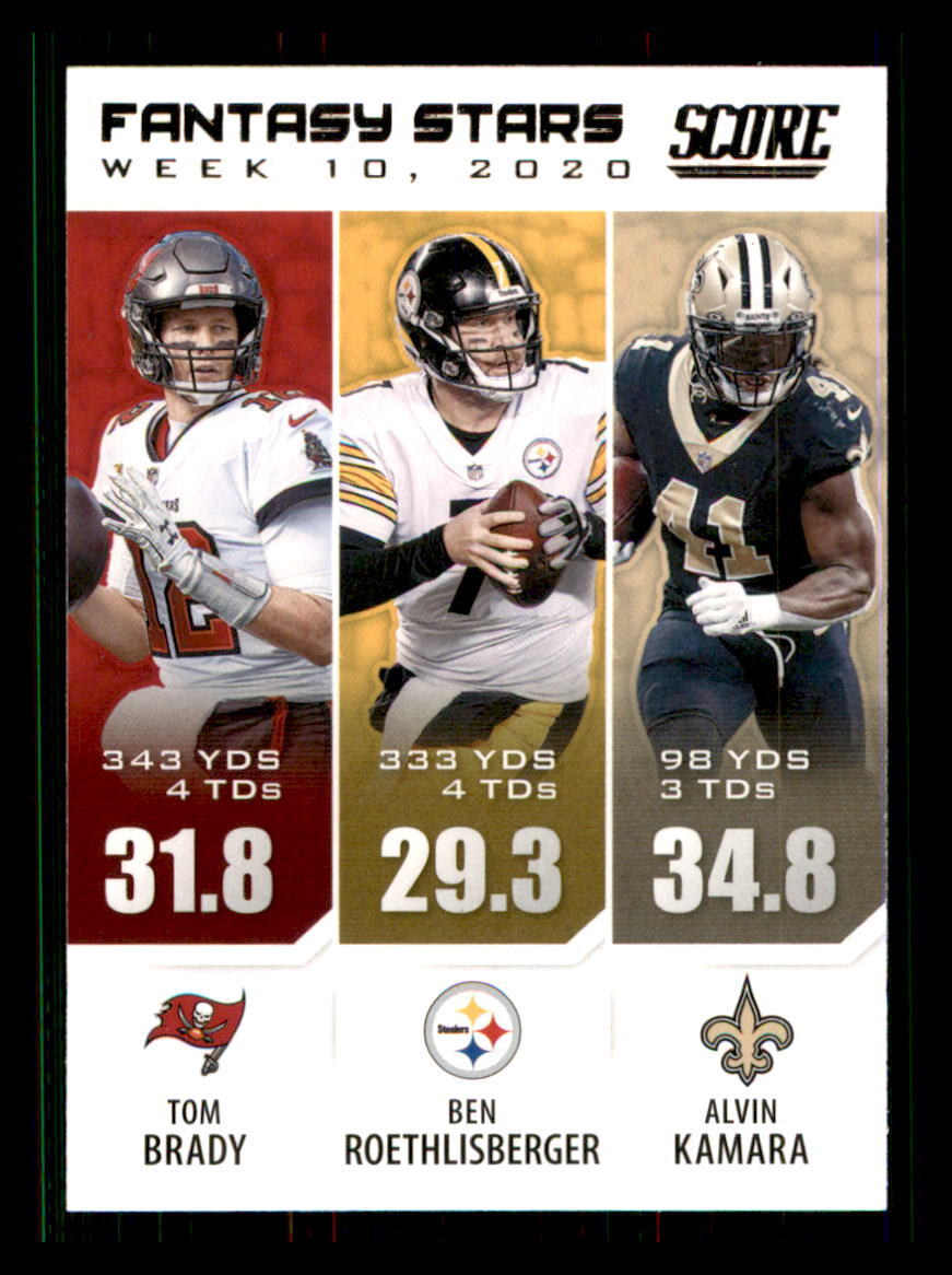 2021 FOOTBALL 2021 Score Kamara/Roethlisberger/Brady NFL #FS10 FS1 | eBay