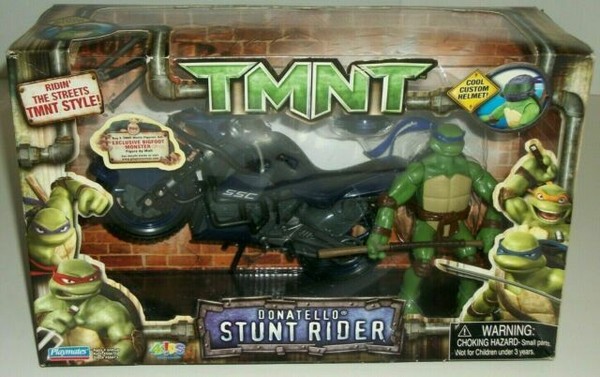 2007 TMNT Movie Playmates Stunt Rider Donatello Action Figure 55473 for ...