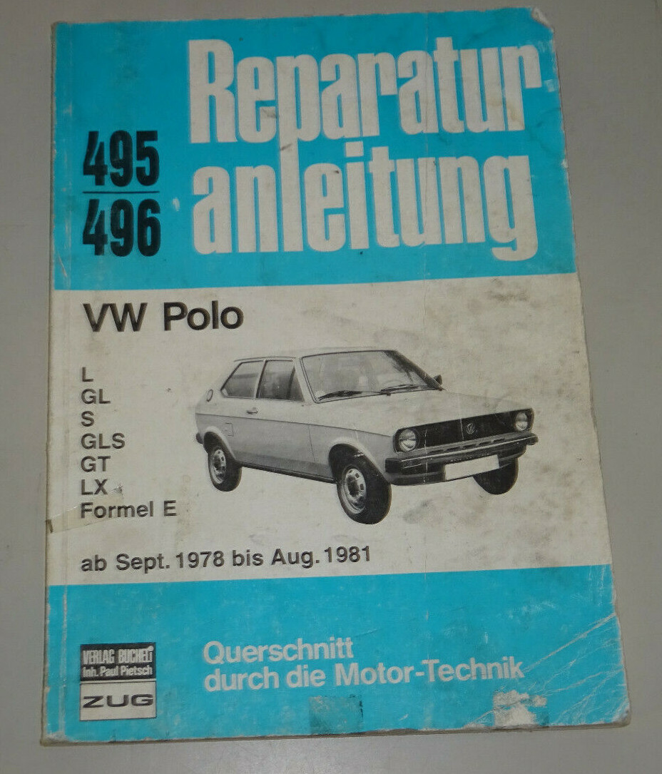 Repair Manual VW Polo I/1 Type 86,Year of Construction 1978 - 1981 ...