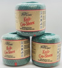 3 Knit-cro-sheen Crochet Cotton Thread 150 Yds EA Sz 10 Color 25 ...