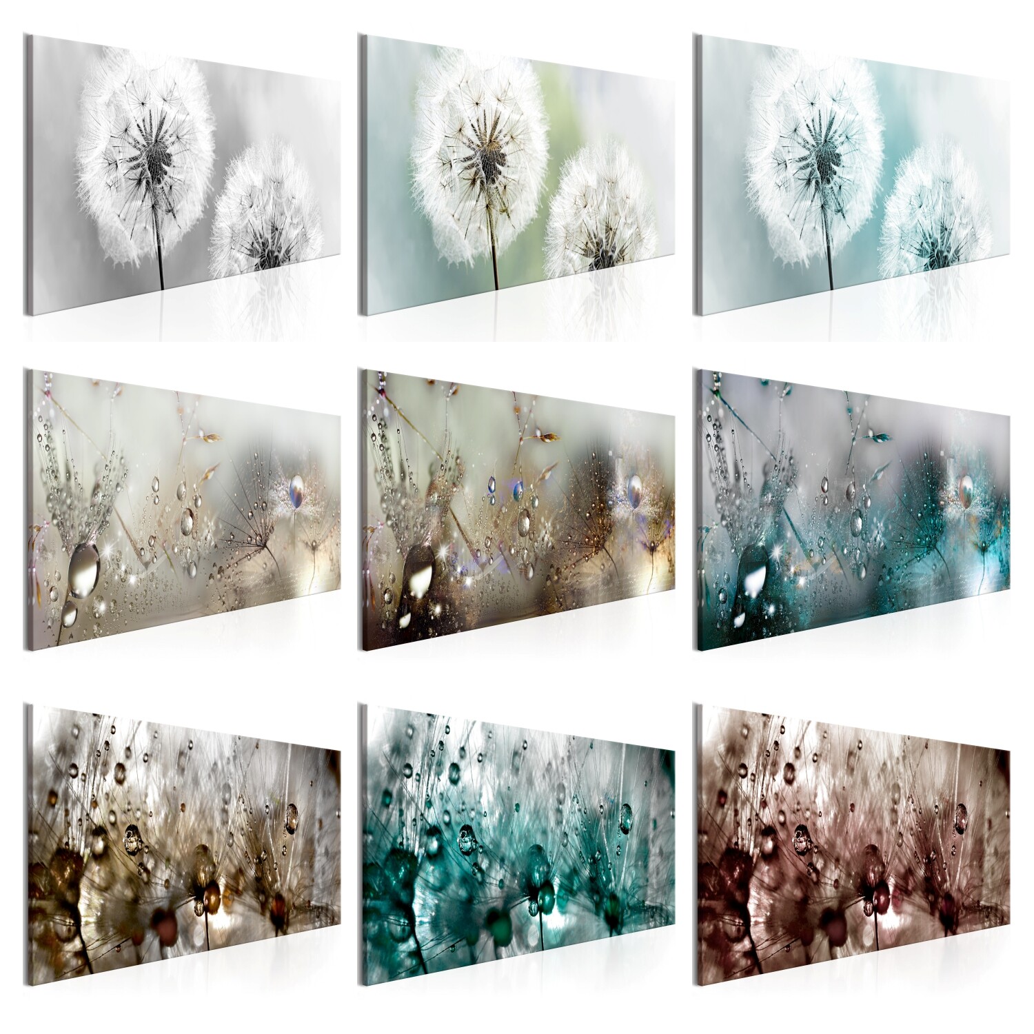 DANDELION NATURE Canvas Print Framed Wall Art Picture Photo Image b-B ...