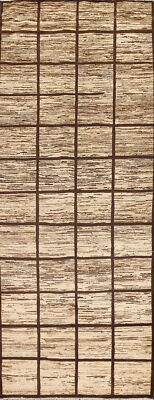 Versatile Gabbeh Kashkoli Wool Modern 9 ft. Runner Rug Ideal for ...