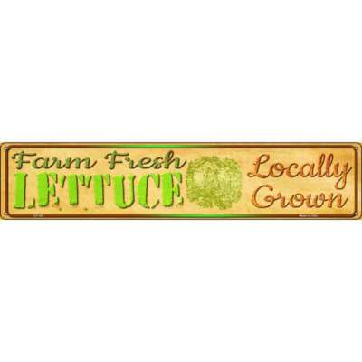 Farm Fresh Lettuce Novelty Metal Street Sign ST-705 | eBay