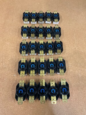 Lot of 25 Hubbell Twist-Lock Mounted Receptacle 30A.120/208V.30Y L21 ...