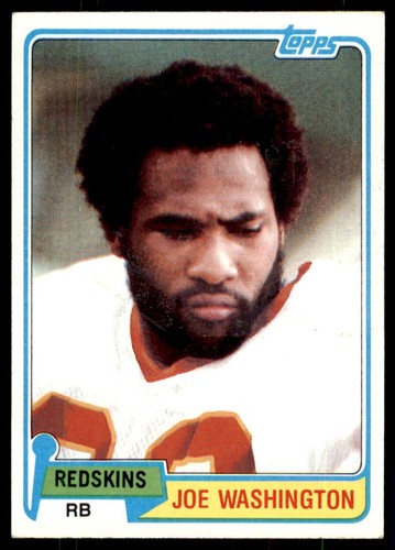 1981 TOPPS JOE WASHINGTON. WASHINGTON REDSKINS #22 | eBay