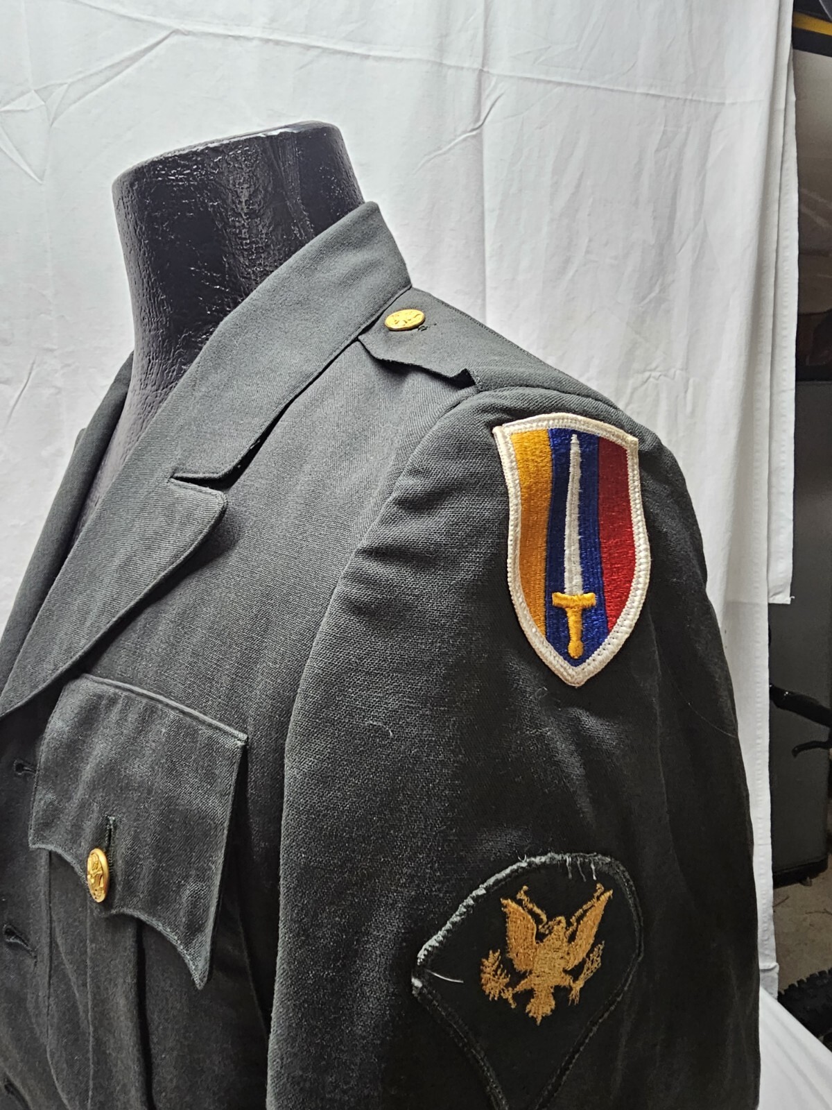 1967 VIETNAM ERA CLASS A ARMY DRESS GREEN JACKET COAT UNIFORM AG-344 ...