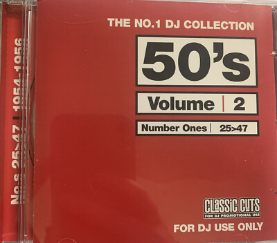 The No.1 DJ Collection 50's Volume 2 Numbers 25 47-CD For DJ Use Only ...
