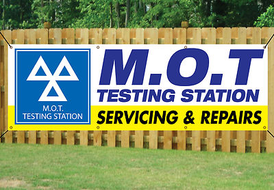 MOT SERVICING REPAIRS HERE BANNER GARAGE SIGN waterproof PVC with ...