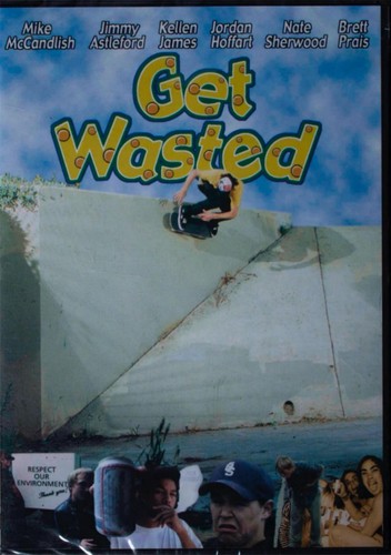 New GET WASTED Skate DVD Kellen James Jordan Hoffart Nate Sherwood Etc ...