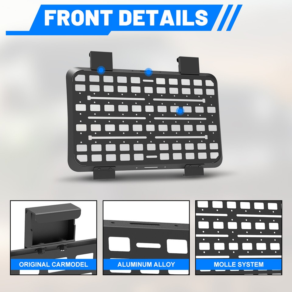 Multifunctional Rear Window Storage Panel For 2018-2025 Jeep Wrangler ...