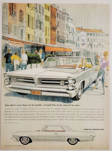 1963 Print Ad The '63 Pontiac Grand Prix 2-Door with Trophy V-8 | eBay