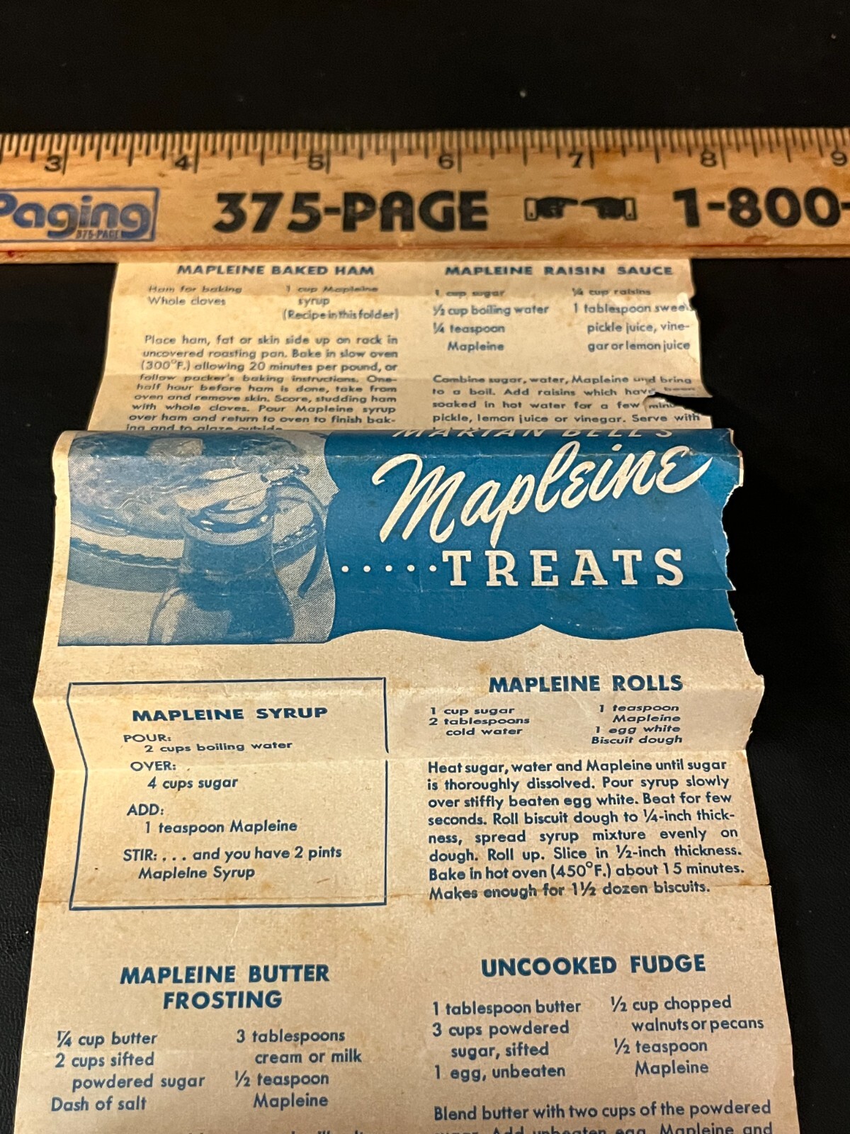 Vintage Crescent Mapleine Imitation Maple Flavor w/ Original Box ...