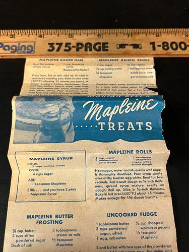 Vintage Crescent Mapleine Imitation Maple Flavor w/ Original Box ...