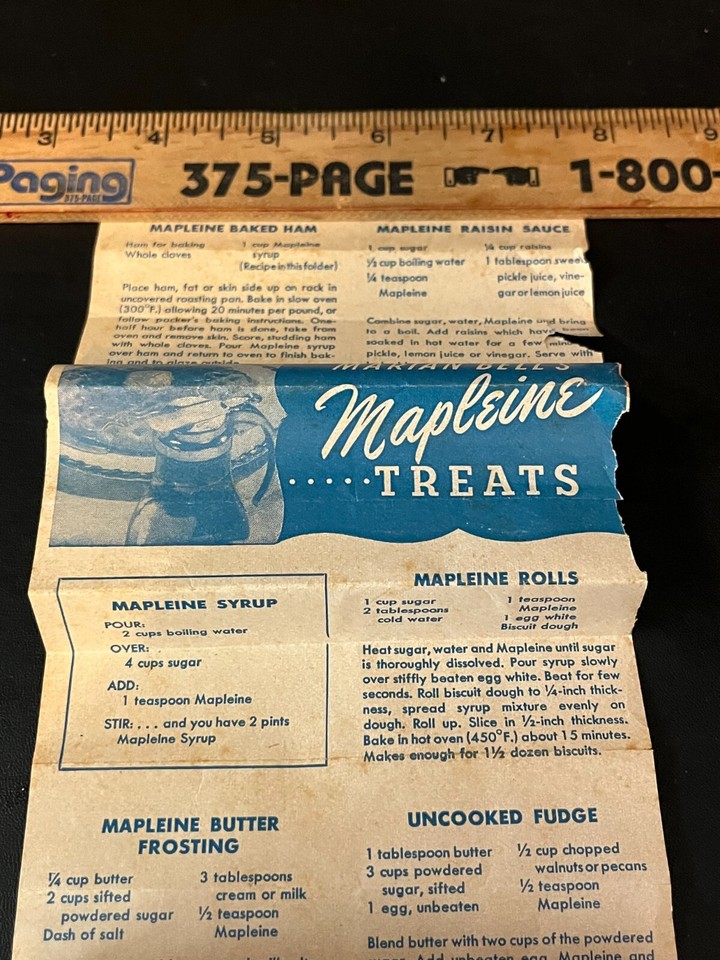 Vintage Crescent Mapleine Imitation Maple Flavor w/ Original Box ...