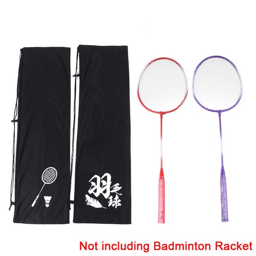 Badminton Racket Cover Bag Soft Storage Bag Drawstring Pocket Racket ...