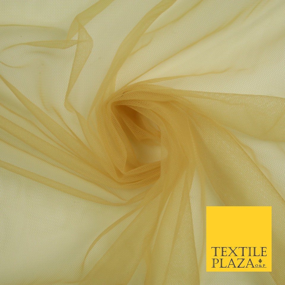 OVER 90 COLOURS - Soft Plain Sheer Tulle Net Fabric Tutu Fairy Veil ...