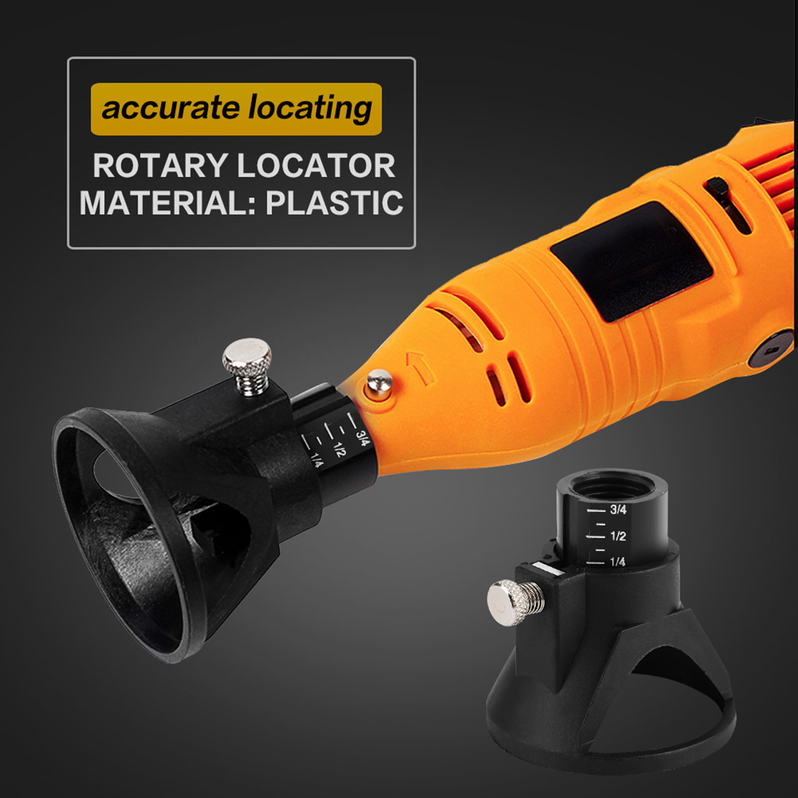 Electric Drill Grinder Locator Horn Carving Tool Attachment Positioner ...