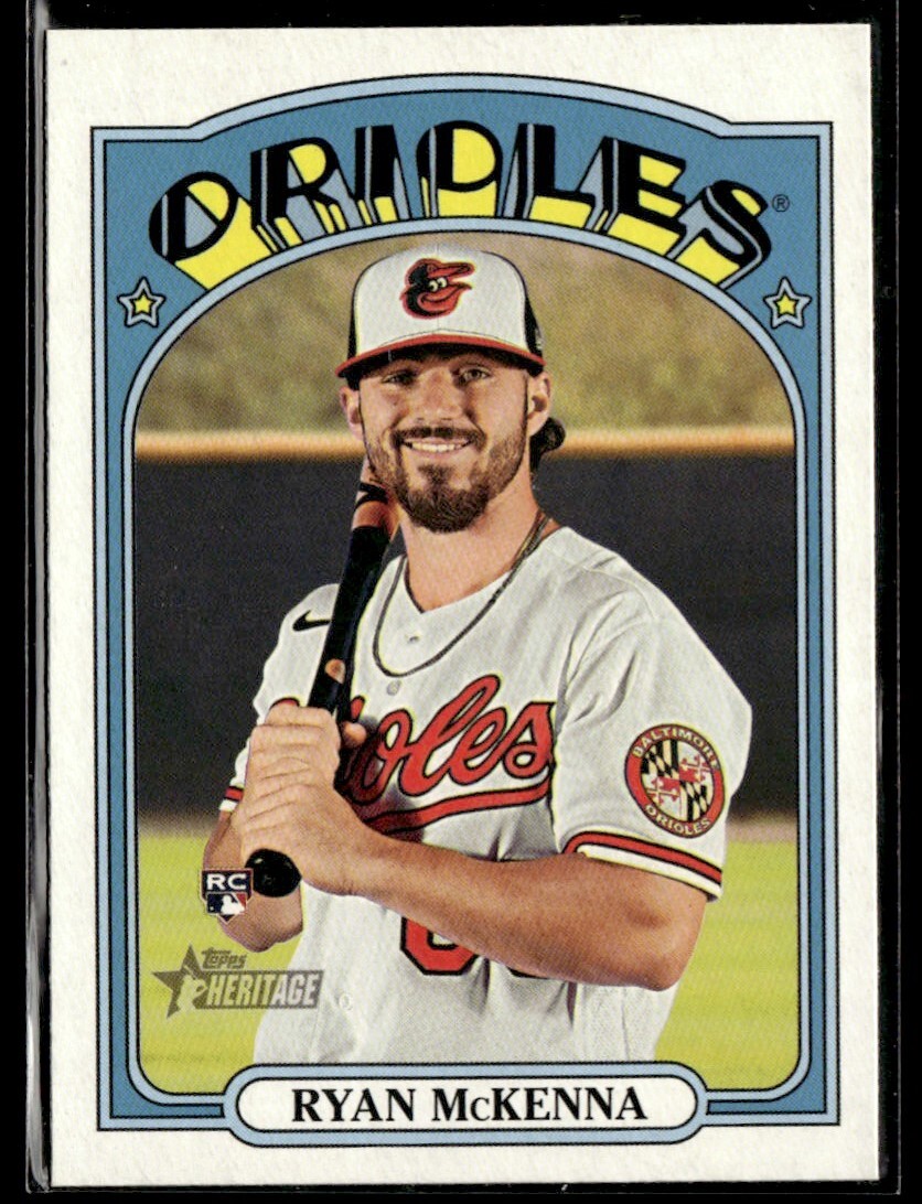 2021 Topps Heritage #525 Ryan McKenna Rookie Baltimore Orioles | eBay