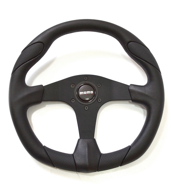Land Rover Defender Momo Quark 14" Black Leather Steering Wheel & 48 ...