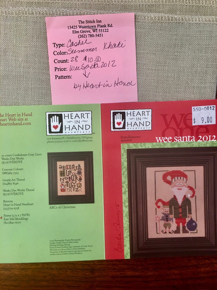 Lizzie Kate WEE SANTA 2012 w/ embellishments, fabric and XL FREE ...