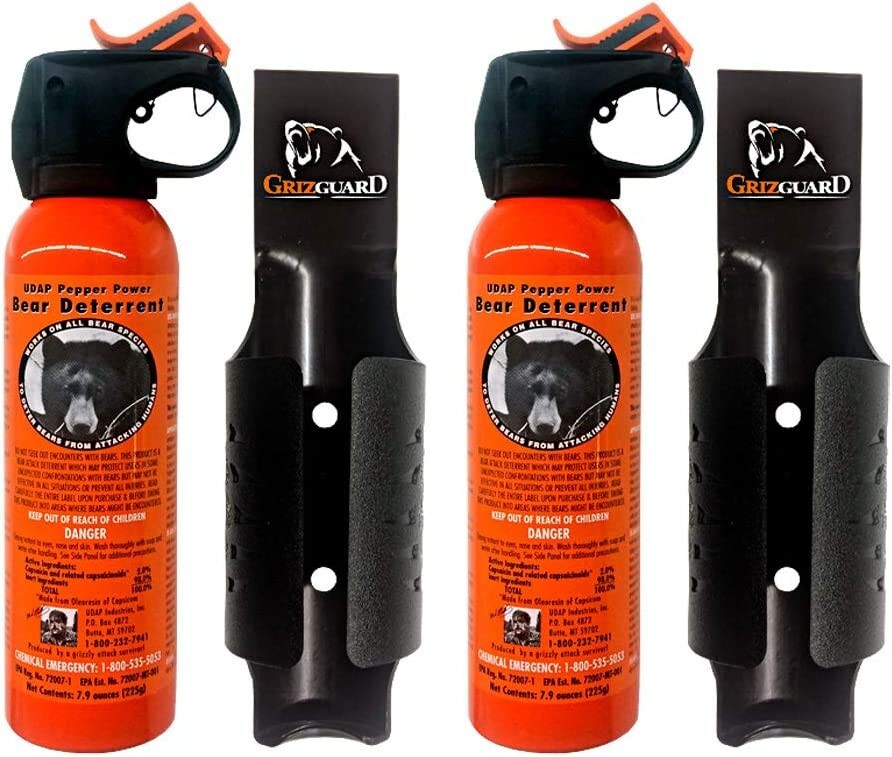 Lot of 2 UDAP Pepper Power Bear Spray w/ Holster 12VHP 736902510179| eBay