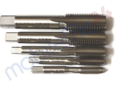 5x Böllhoff Helicoil Thread Tap Thread Repair M5 + M6 + M8 + M10 + M12 ...